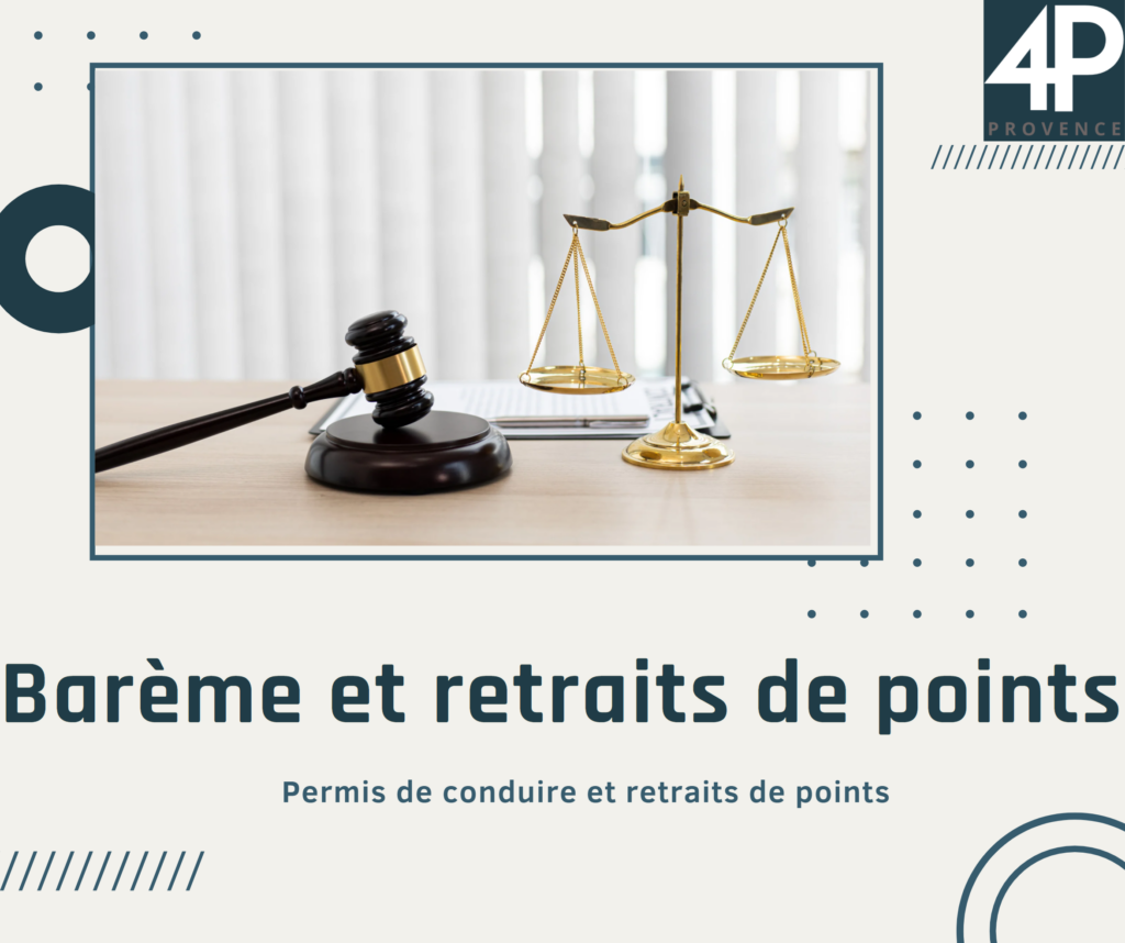 Barème et retrait de points sur le permis de conduire - Vos stages de ...